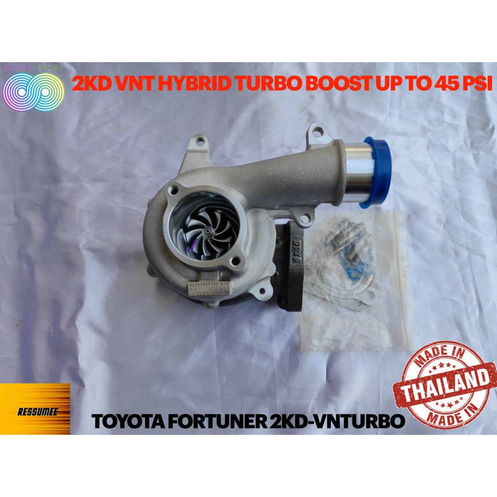 Jual Turbo Hybrid Fortuner 2KD VNT Upgrade Boost Up to 45 PSI Plug and ...
