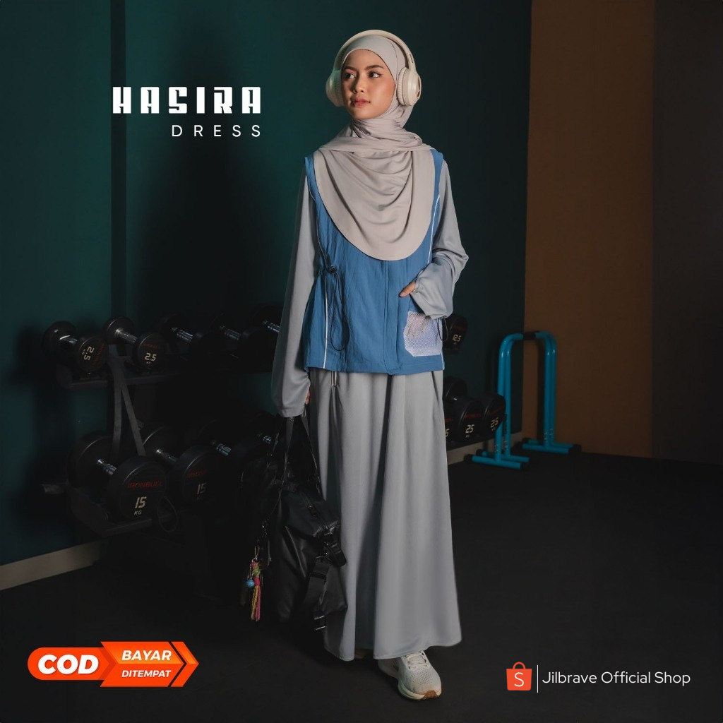 Jual JILBRAVE Hasira Dress Gamis One Set Outer Muslimah Wanita Olahraga ...