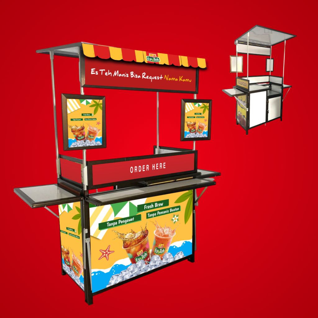 Jual Booth Portable Alumunium / Gerobak Lipat / Meja lipat / Event Desk ...