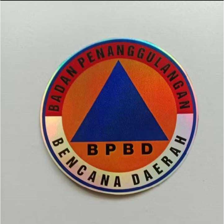 Jual Stiker Hologram Laminasi Glossy Logo BPBD / BADAN PENANGGULANGAN ...