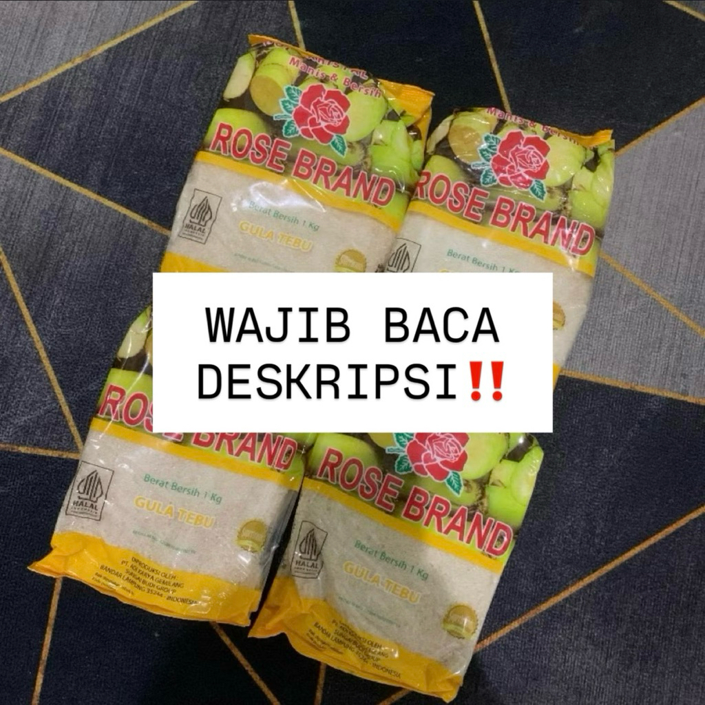 Jual SELBY - [TANPA PO] 1Kg Gula Rose Brand Warna Hijau/Kuning by ...