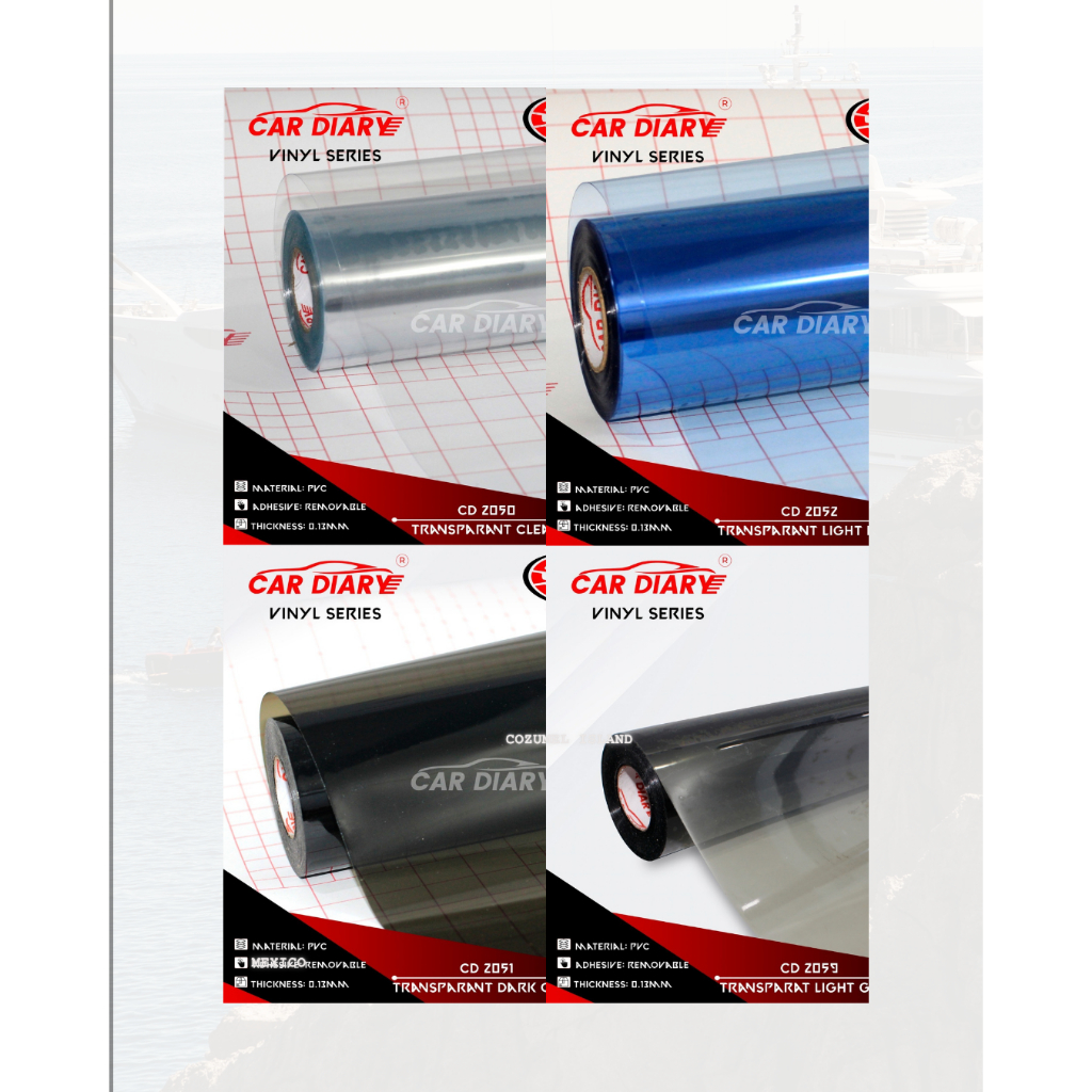 Jual Stiker Vinyl Car diary Transparan – Kualitas Bagus Ukuran 45×50 ...