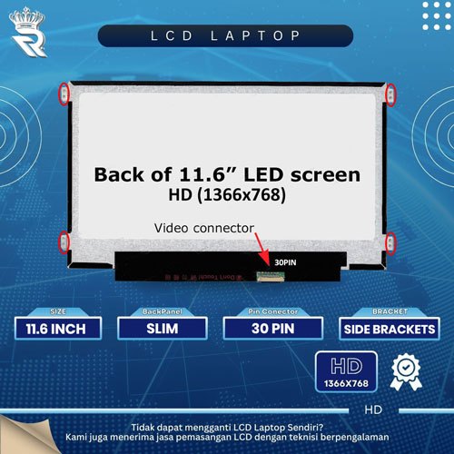 Jual LED LCD Laptop For Axioo Chromebook LI9B 11.6 30pin Side Brackets ...