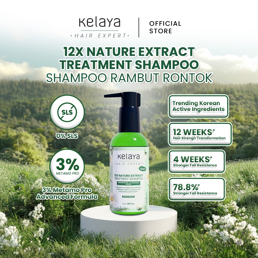 Jual Kelaya 12 Nature Extract Treatment Shampoo 100ml Sampo Rambut ...