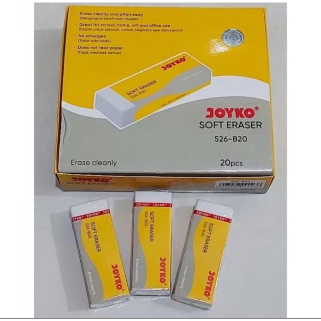 Jual Pengapus Pensil joyko Besar 1 Pak ( 20 Pcs ) | Shopee Indonesia