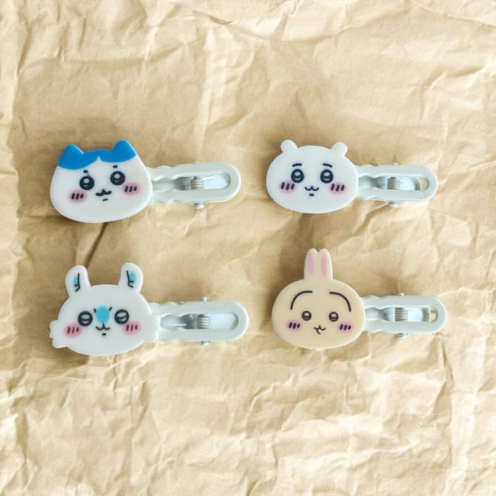 Jual Ringo Stuff - Chiikawa Usagi Momonga Hachiware Hair Clips Jepit ...