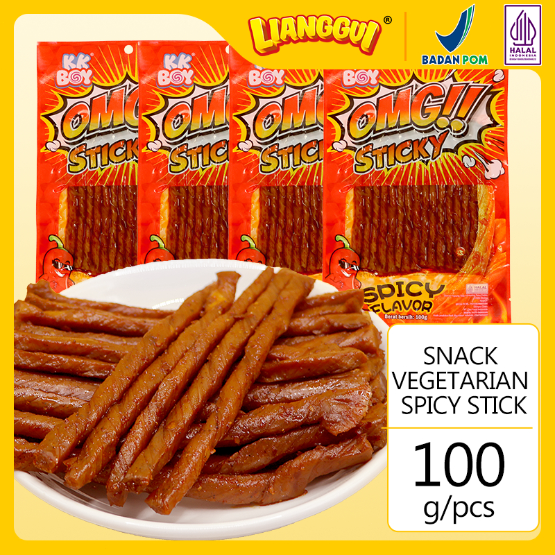 Jual LIANGGUI [HALAL]Snack Vegetarian Rasa Sapi Pedas 100gr snack ...