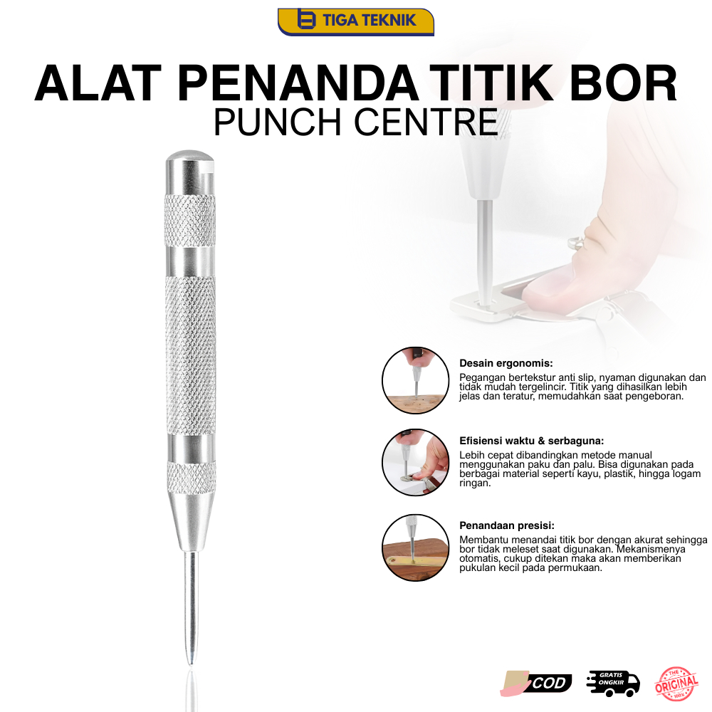 Jual Punch Centre Alat Penanda Titik Bor / Alat Pembuat Titik Bor ...