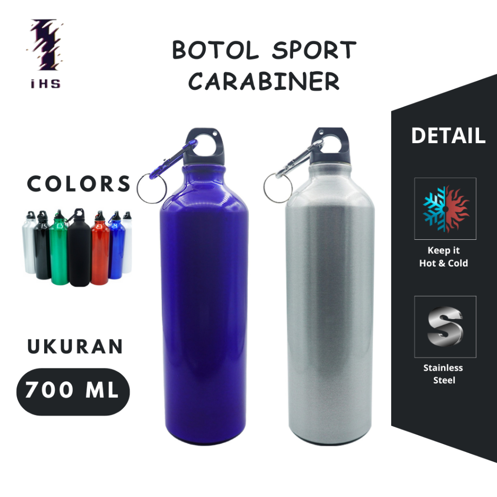 Jual Botol sport carabiner / Botol Minum Sport 700mL | Shopee Indonesia