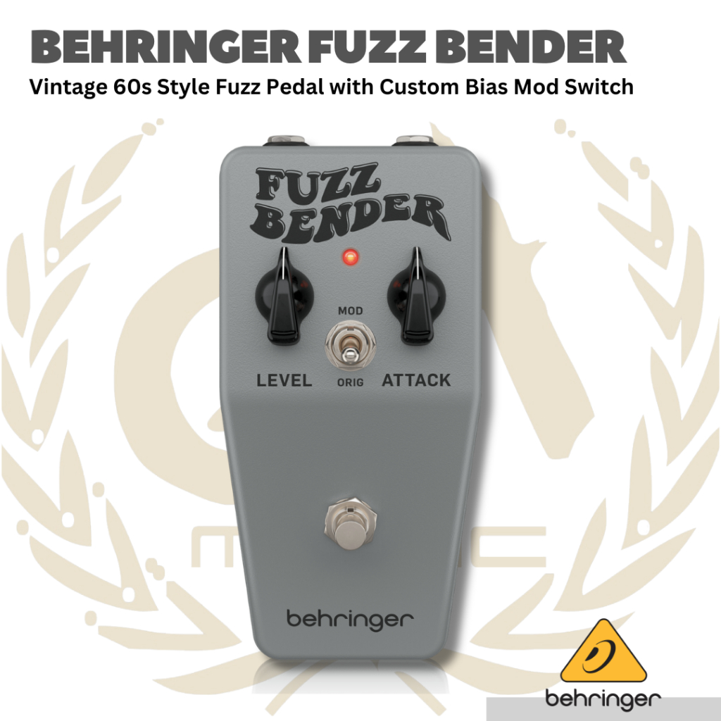 Jual BEHRINGER FUZZ BENDER VINTAGE 60s STYLE PEDAL EFFECT - FUZZ-BENDER ...
