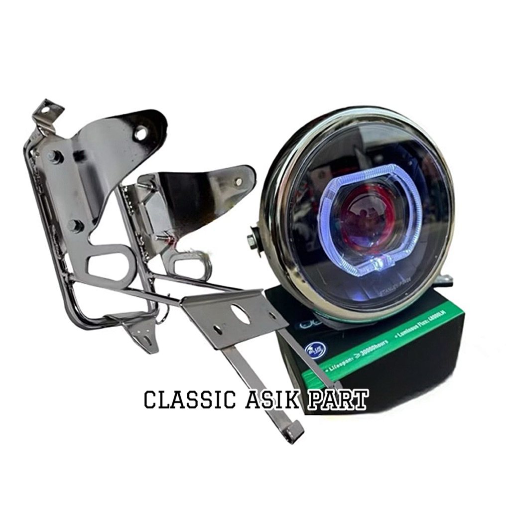 Jual Lampu Biled Ninja SS R set Breket kupingan lampu depan Ninja ss ...