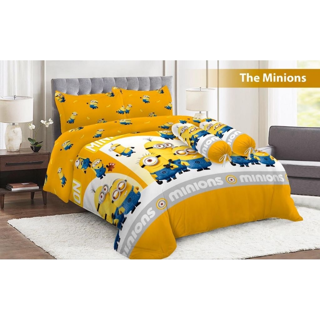 Jual #Bisa Cod# Flashsale sprei Minions ready uk 90x200 sampai 200x200 ...