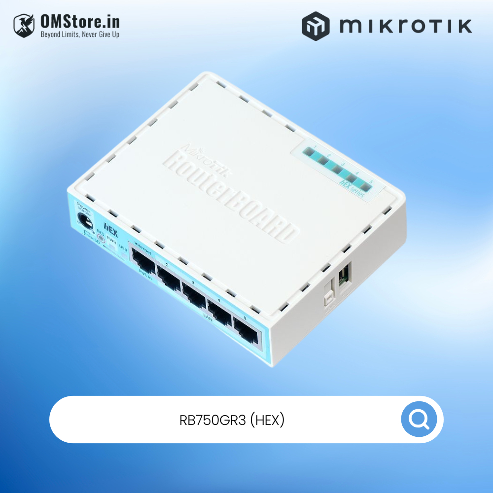 Jual Mikrotik RB750Gr3 hEX Router Gigabit 5 Port | Shopee Indonesia