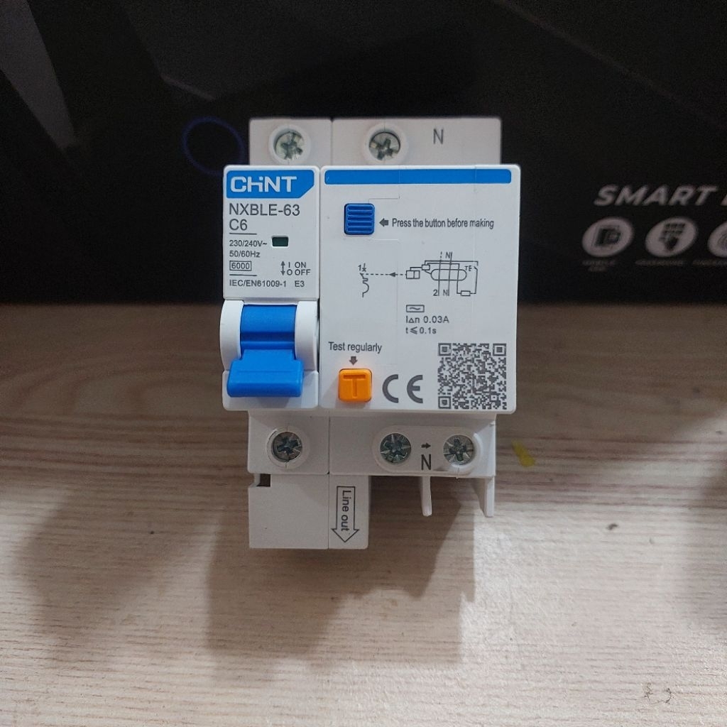 Jual CHNT RCBO ELCB + MCB NXBLE-63 1P+N 6KA 6A 10A 16A 20A 25A 32A 40 A ...