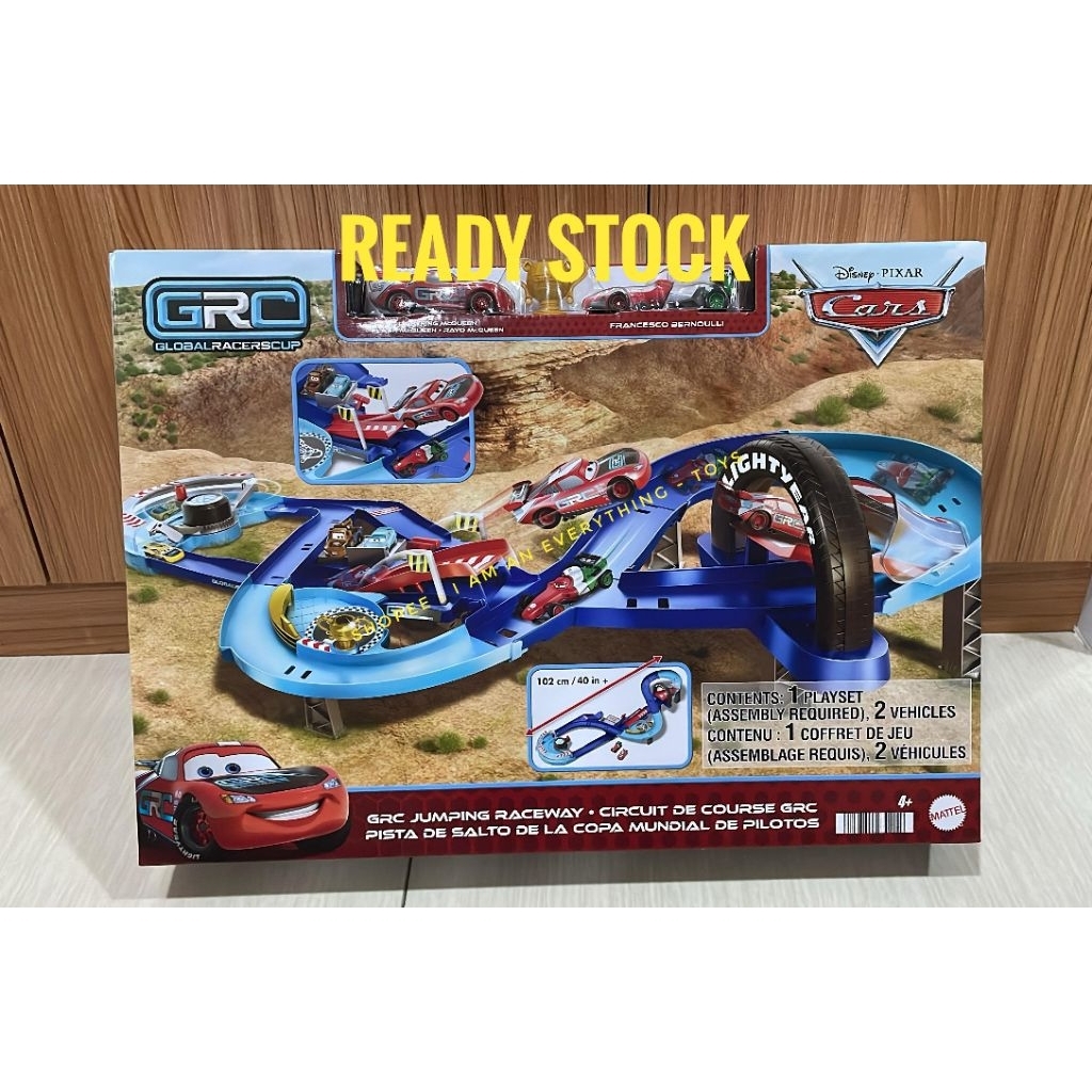 Jual Disney and Pixar Cars GRC Jumping Raceway Playset Mattel Original ...