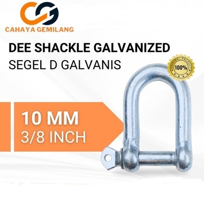 Jual Shackle Segel D Galvanis 10 mm M10 3/8 Inch Dee Galvanized Bow ...