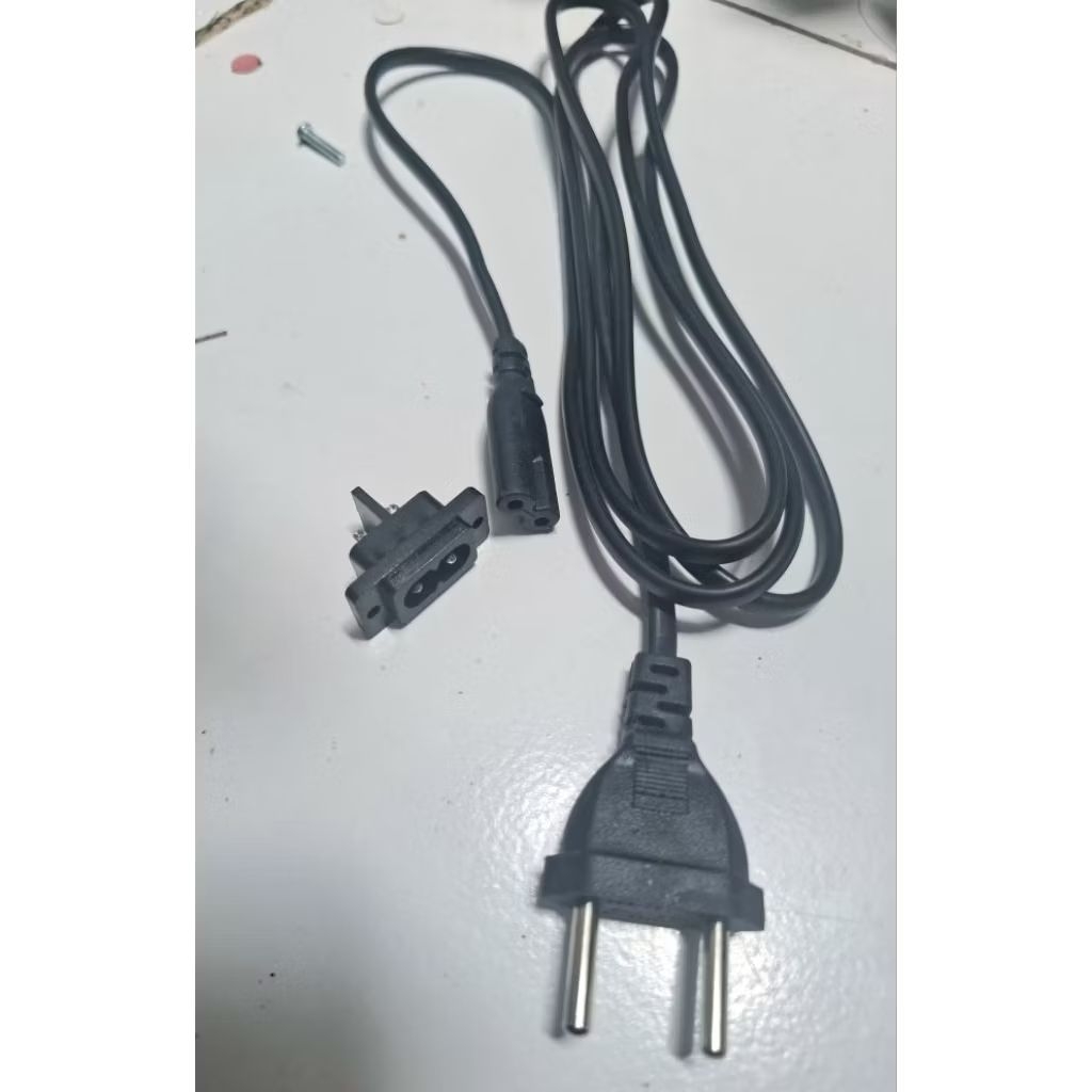 Jual Kabel power AC 8 +soket | Shopee Indonesia