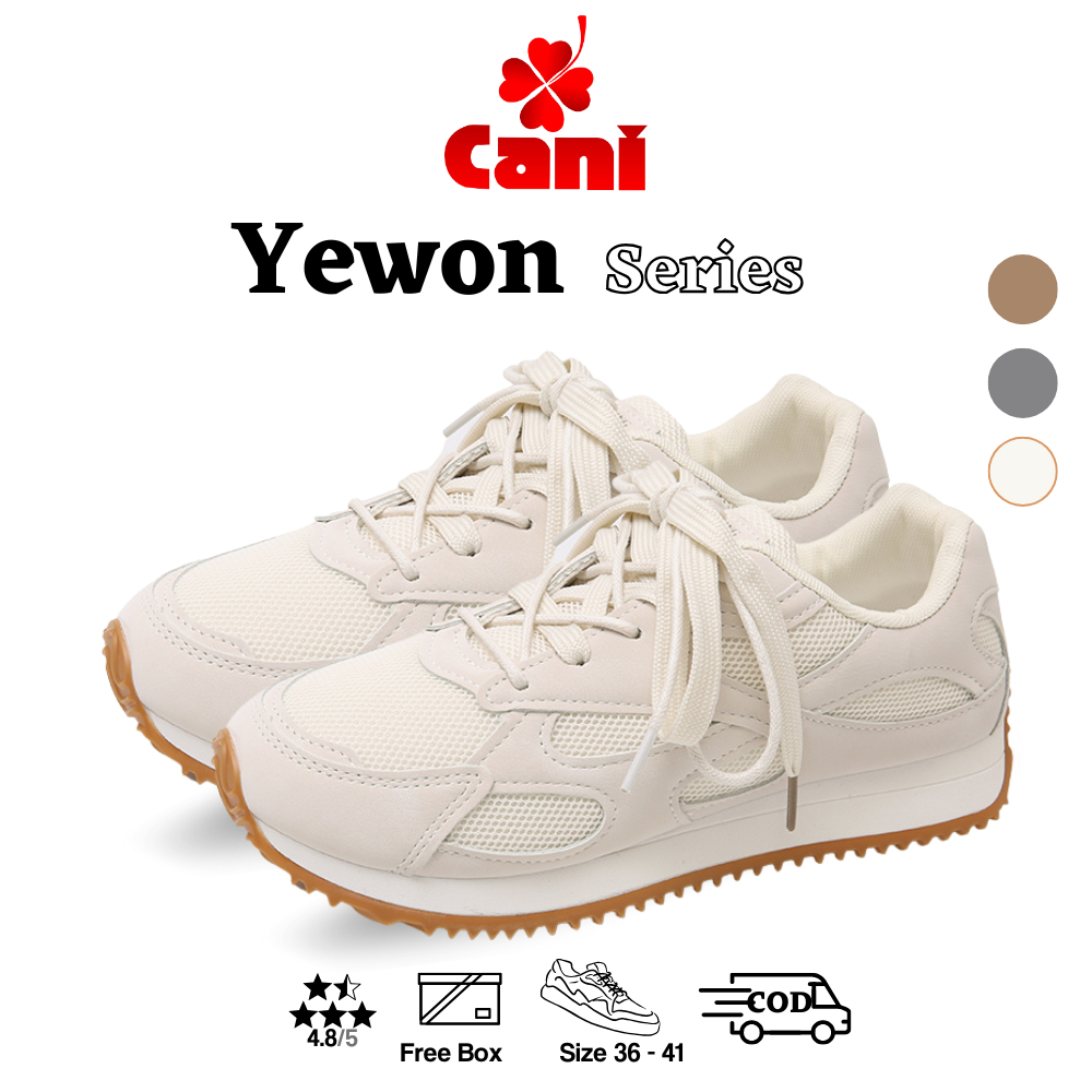 Jual Cani "Free Box" (Size 36 - 41) Yewon Sepatu Sneakers Wanita Casual ...