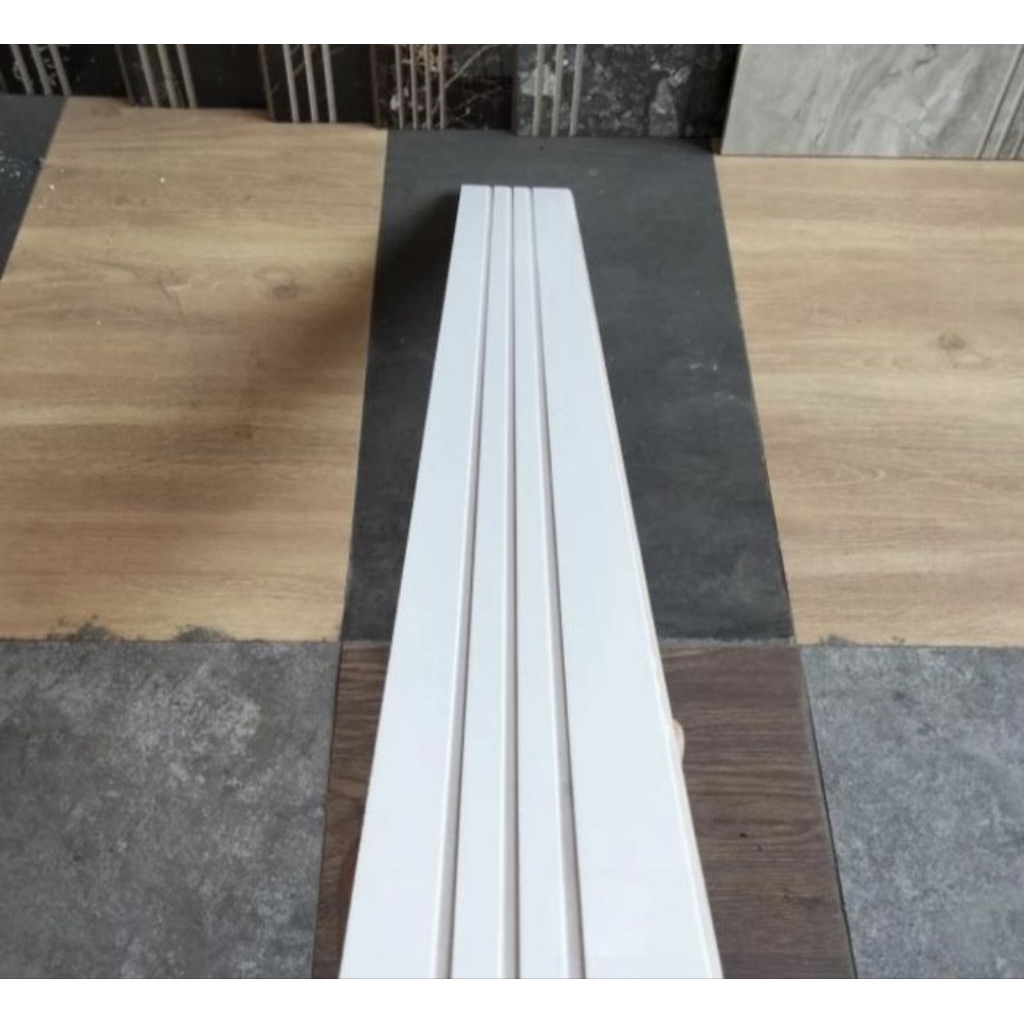 Jual list plint granit/keramik 10x90 putih polos glossy stepnosing list ...