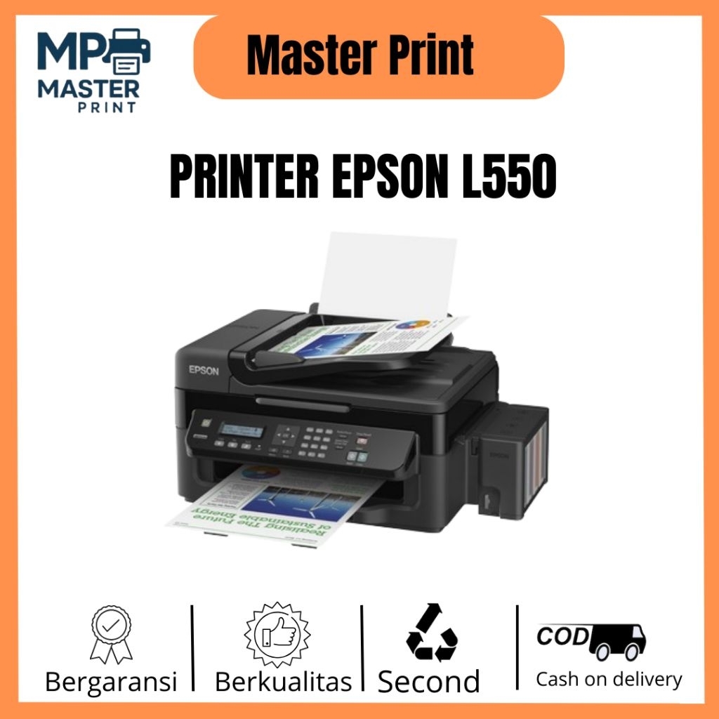 Jual Printer Epson L550 l550 color multifungsi second termurah | Shopee ...