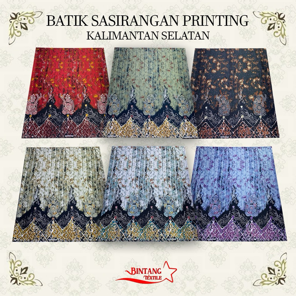 Jual Kain Batik Etnik Khas Kalsel Sasirangan Banjar Pria Wanita ...