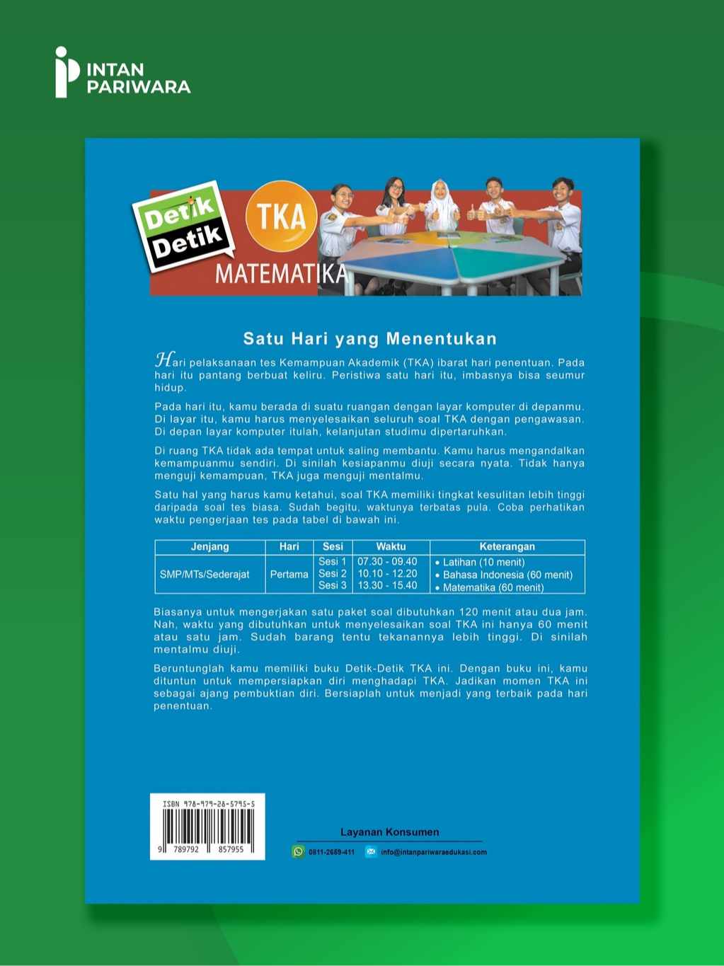 Jual Buku Detik-Detik TKA untuk SMP/MTs MATEMATIKA Intan Pariwara | Shopee Indonesia