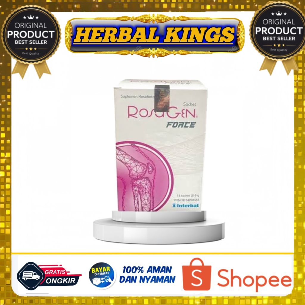 Jual (PH) Rosagen Force isi 15 sachet Suplemen Untuk Menjaga Tulang Dan ...