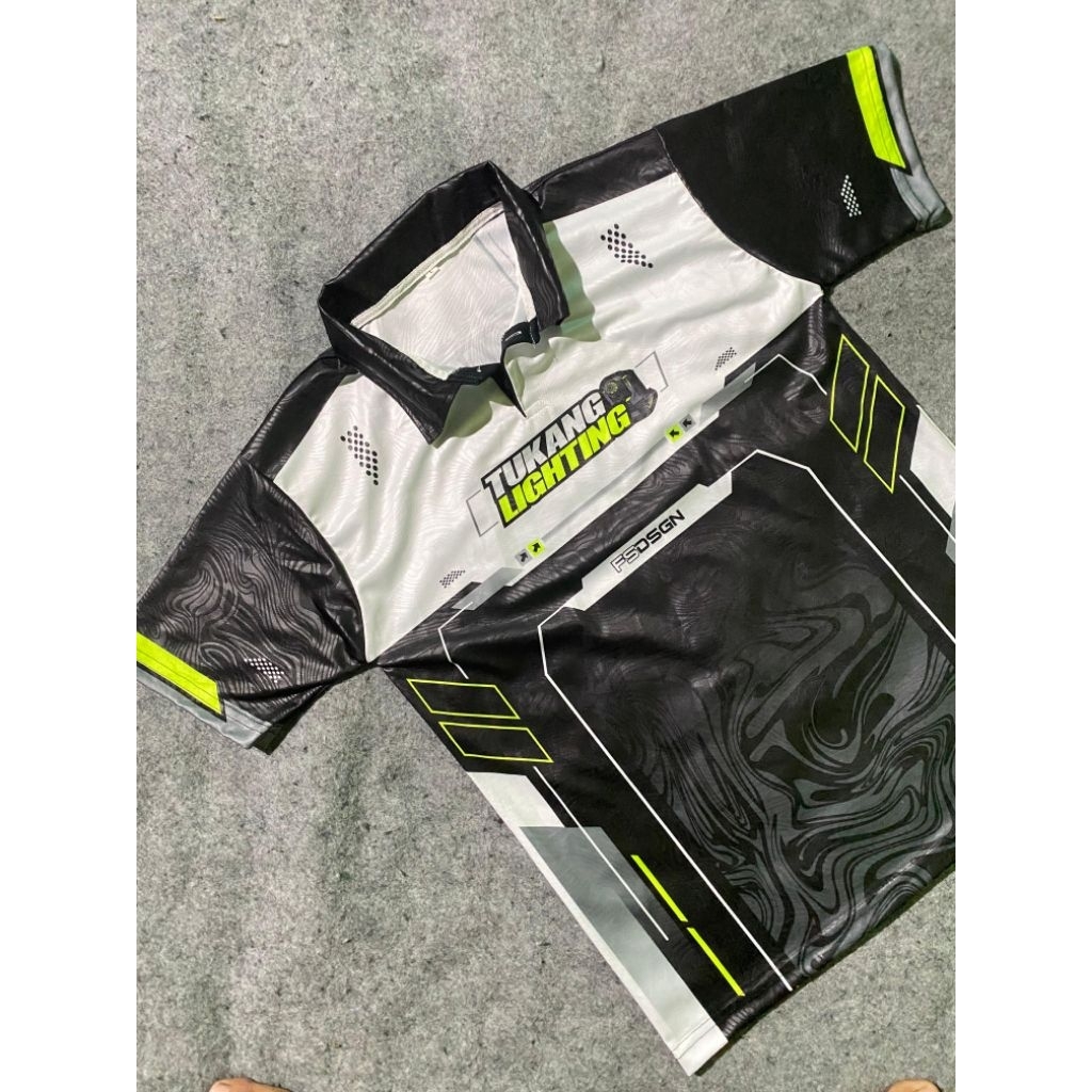 Jual Jersey Bahan embosh Tukang Lighting Stabillo keren Jersey full ...