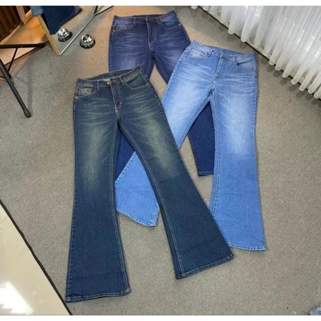 Jual HW - Celana Jeans Highwaist Cutbray Jeans Retro 114 - Celana Jeans ...