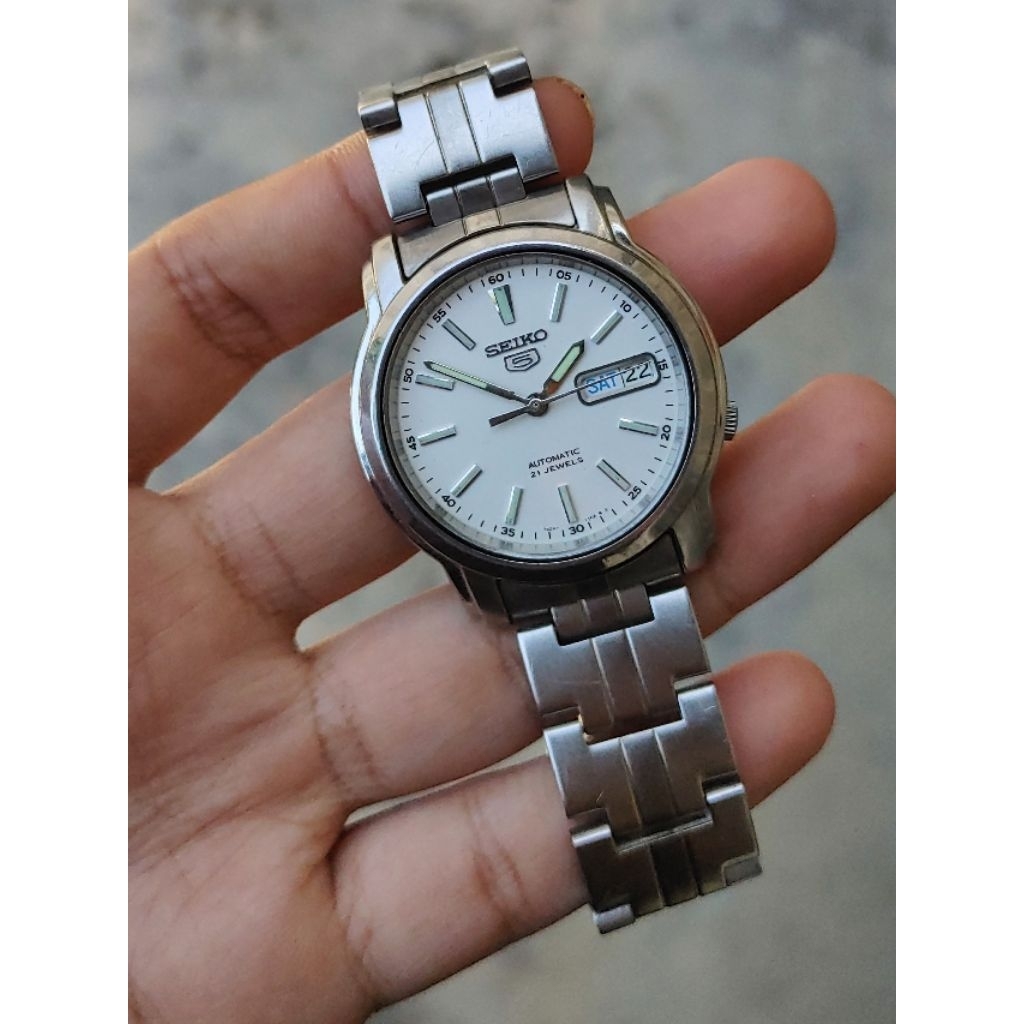 Jual jam tangan seiko 5 automatic SNKL75K1 caliber 7S26 03S0 | Shopee ...