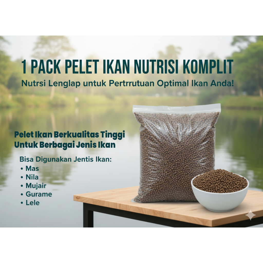 Jual PELET IKAN 1 PACK ISI 900 GR | Shopee Indonesia