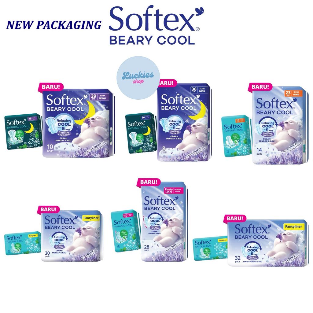 Jual [ New Packaging ] Softex Beary Cool 15cm 20s / 32s | 18cm 28s ...