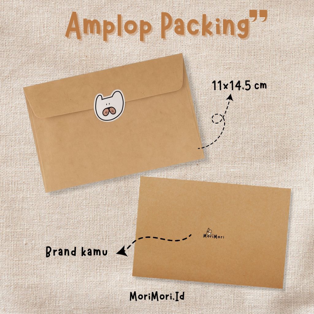 Jual Amplop packing | Amplop Coklat || Amplop aesthetic || Amplop nama ...