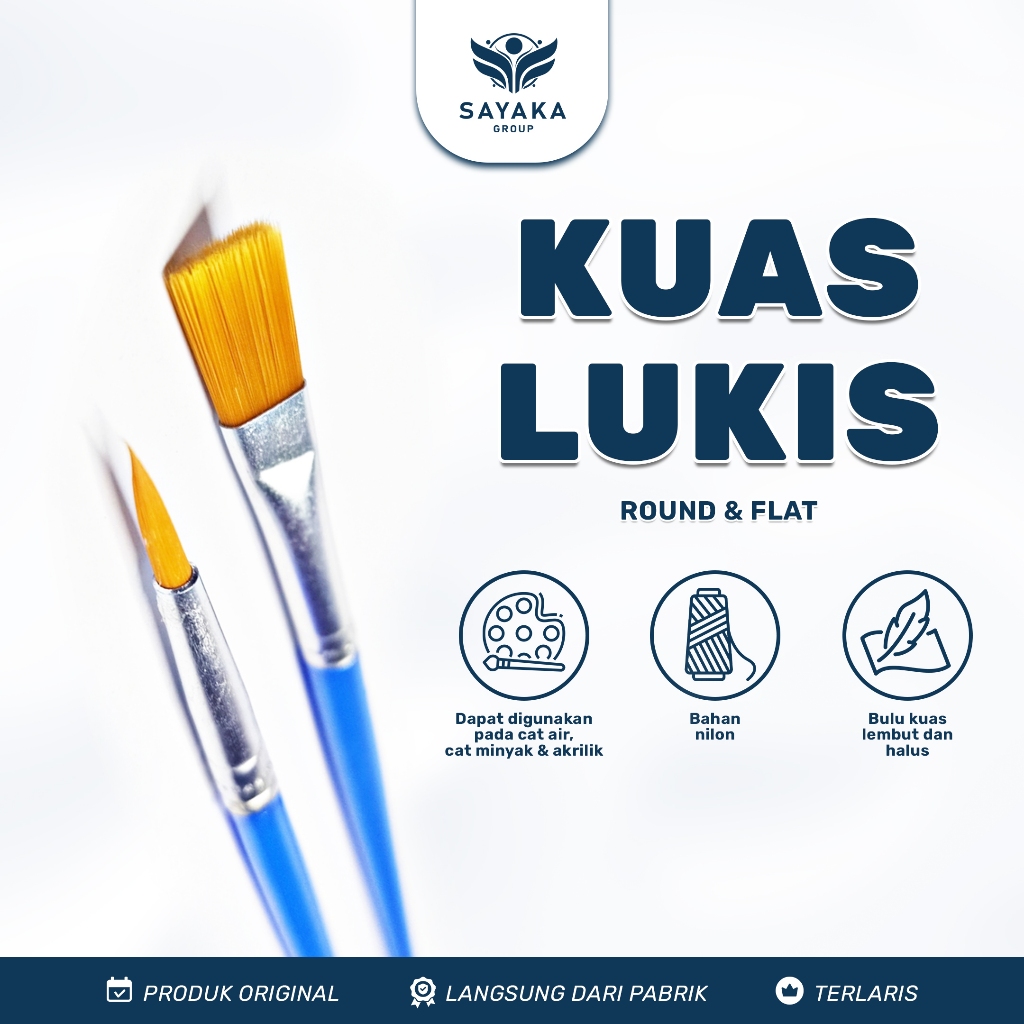Jual Sayaka - Grosir Kuas Lukis Brush Art Painting Lukis Kecil Lancip ...