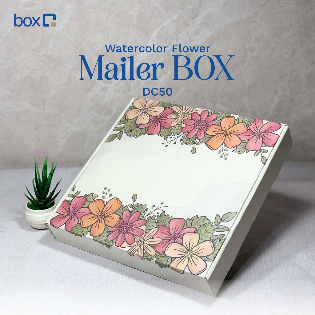 Jual Mailer Box Motif Bunga 30x30x7 cm – Kotak Kemasan Hampers / Gift ...