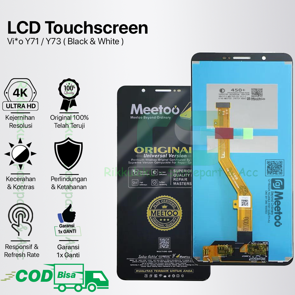 Jual LCD Touchscreen Vivo Y71 / Y73 Original 100% Fullset | Shopee ...