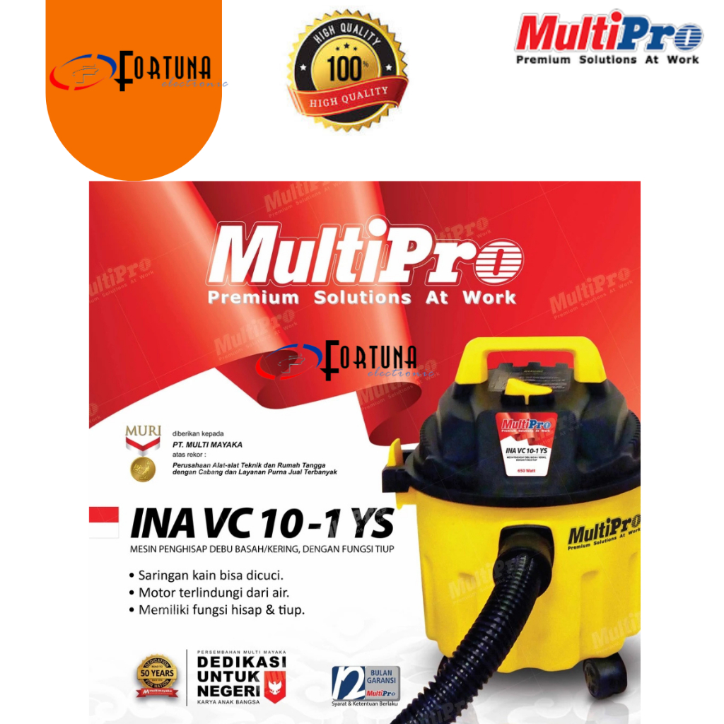 Jual MULTIPRO - VACUUM CLEANER MESIN PENYEDOT DEBU (BASAH, KERING DAN ...