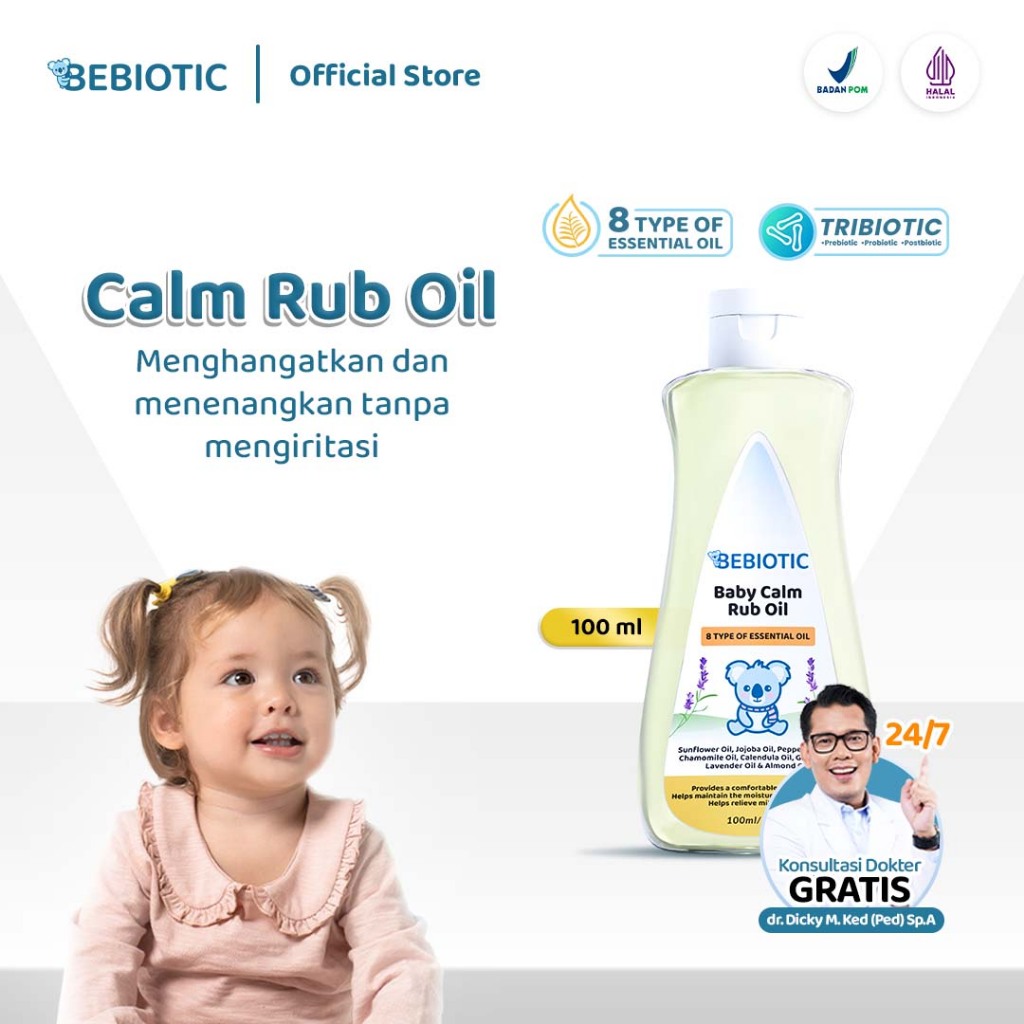 Jual Bebiotic Baby Calm Rub Oil 100ml | Shopee Indonesia