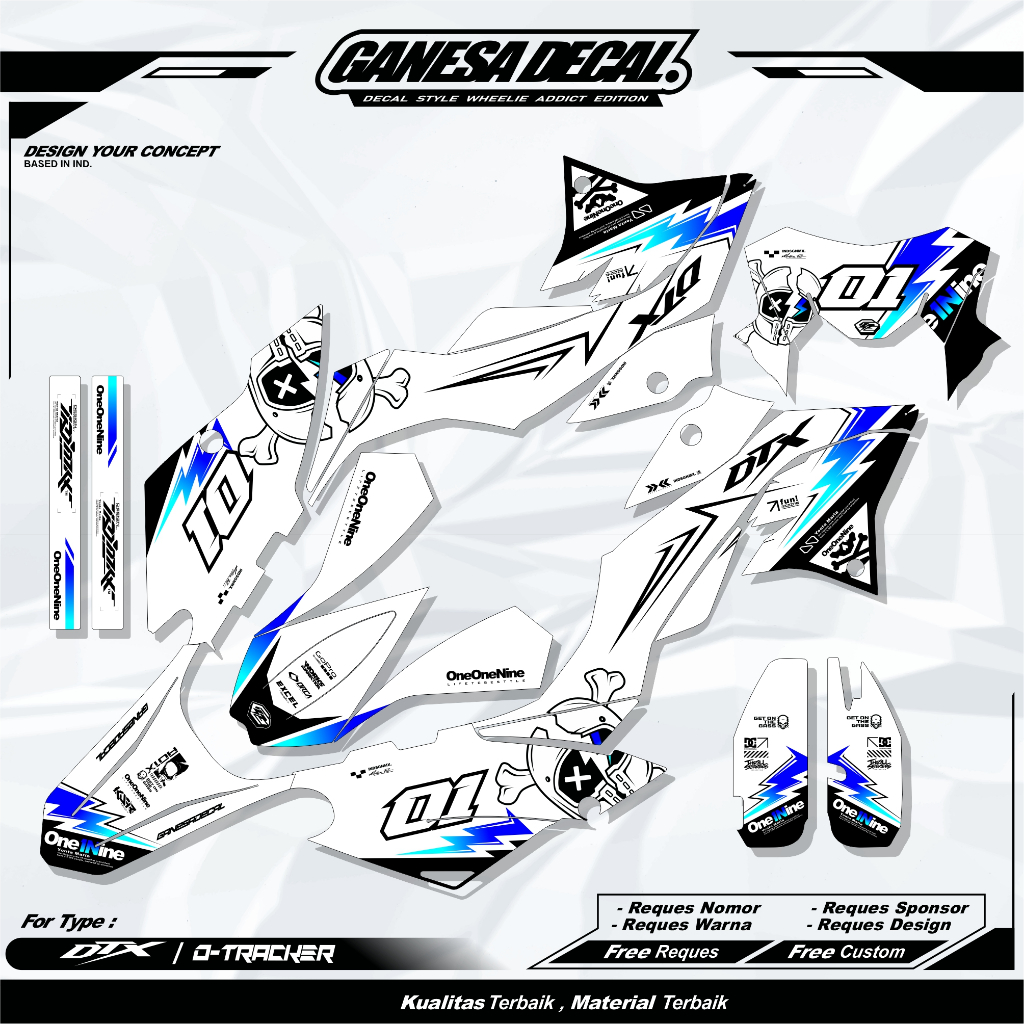 Jual Decal Stiker KLX DTRACKER 150 Premium Full Body - Sticker Dekal ...