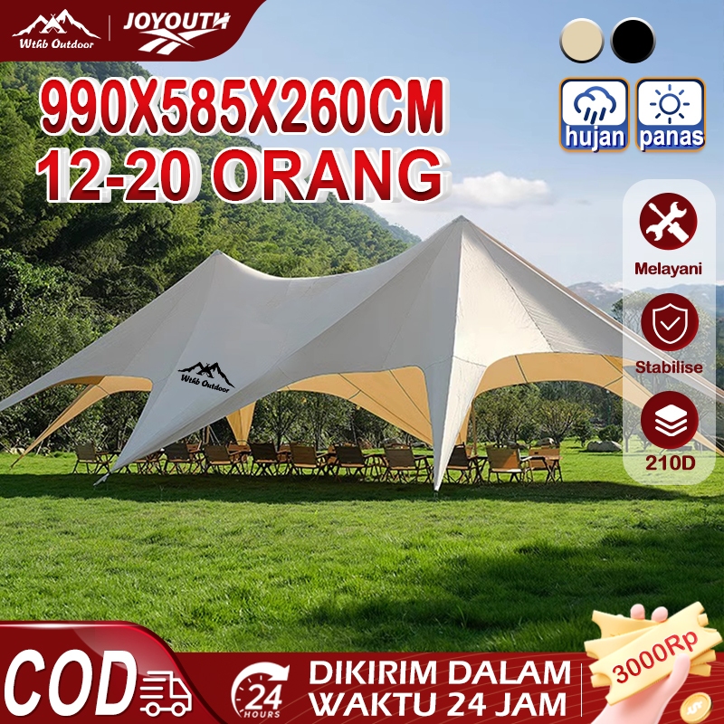 Jual JOY Flysheet Outdoor Tenda besar tiang flysheet waterproof Tenda ...
