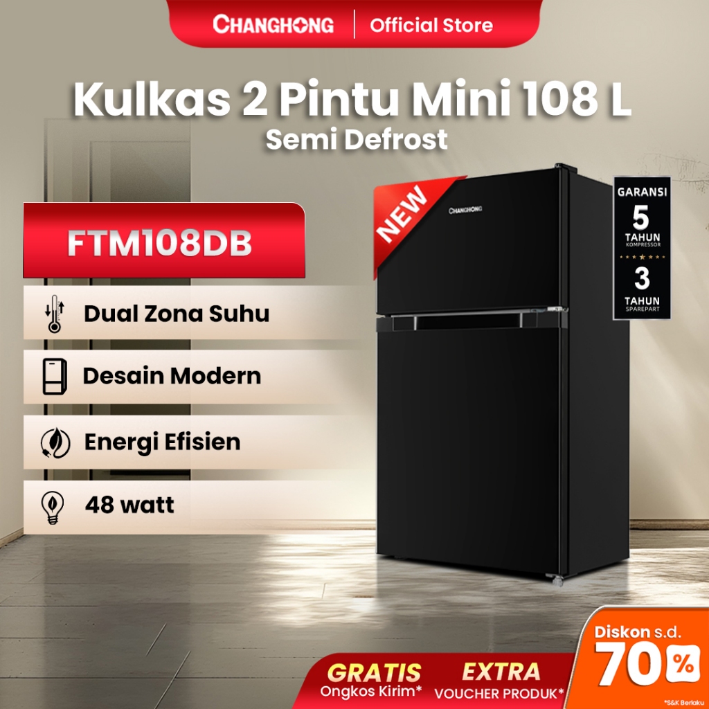 Jual New Changhong Kulkas 2 pintu Mini (Refrigerator) Lemari Es ...