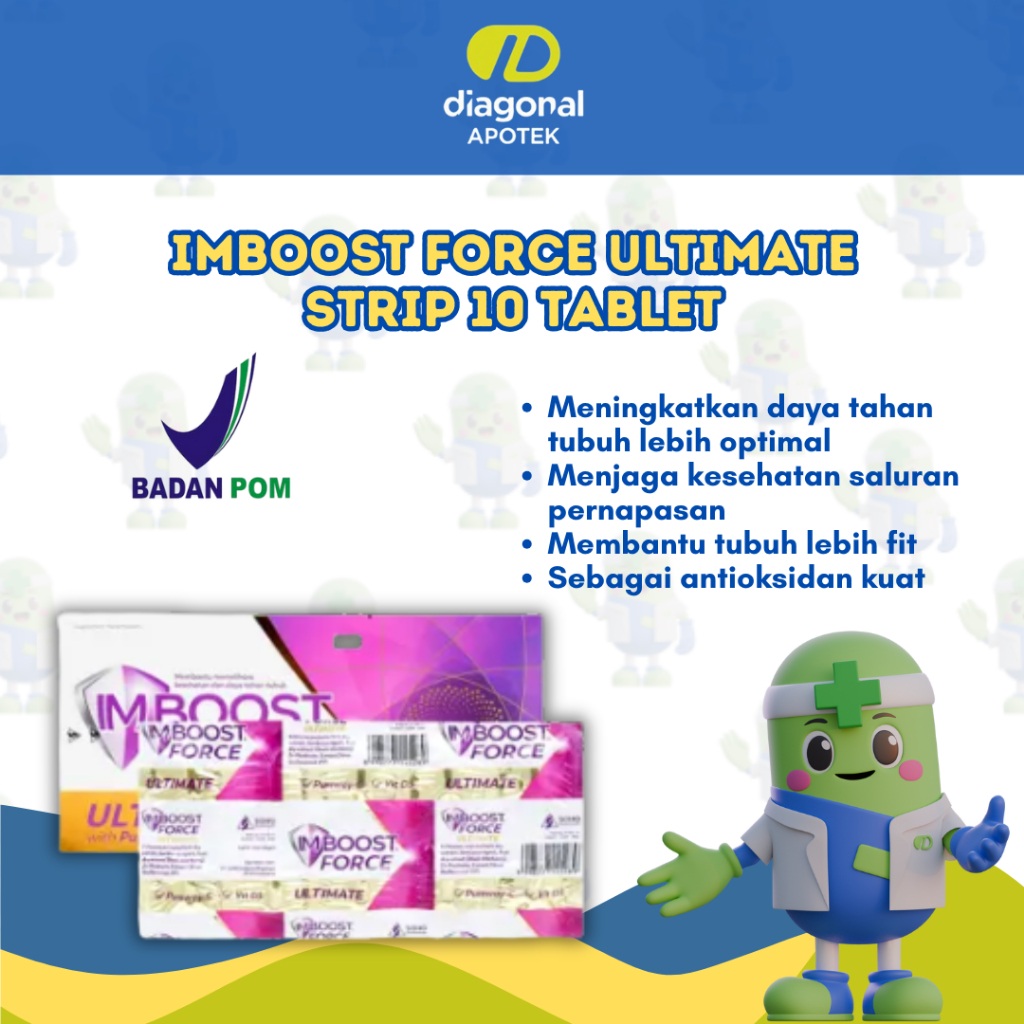 Jual Imboost Force Ultimate 10 Kapsul Vitamin Imun Booster Untuk Daya ...