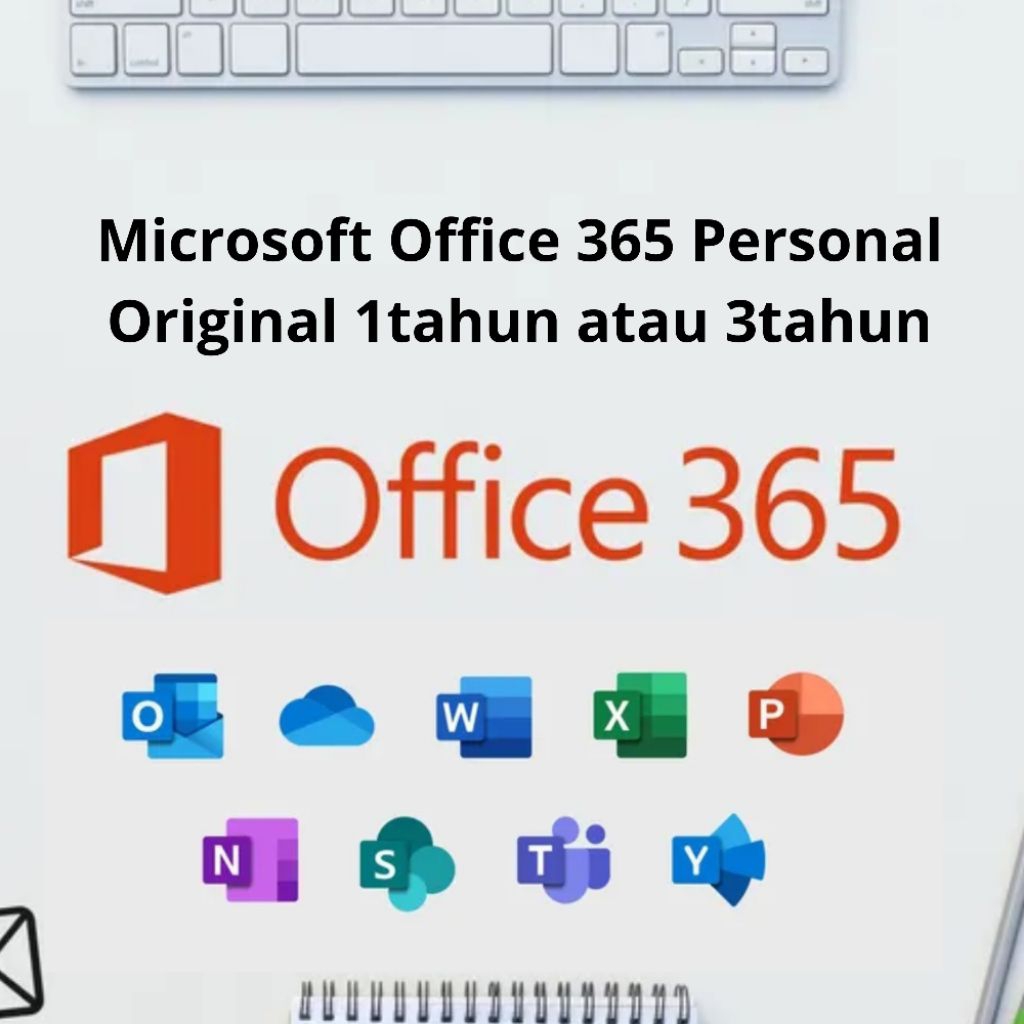 Jual Microsoft Office 365 Personal ORIGINAL PRODUCT KEY Paket 1 Tahun ...