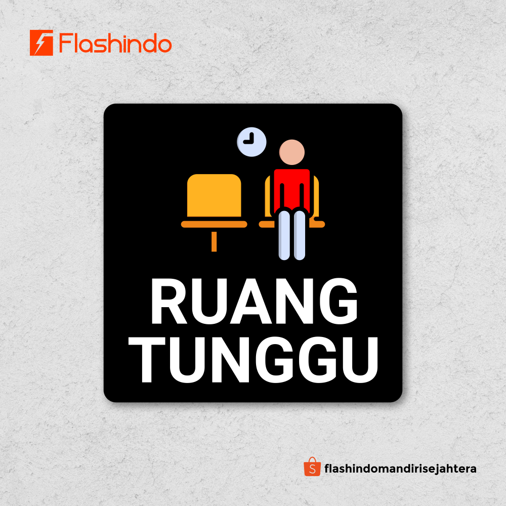 Jual Sign Board Akrilik Petunjuk Ruang Tunggu Mudah Dipasang & Awet ...