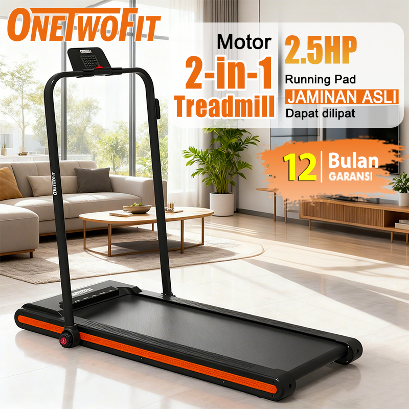 Jual OneTwoFit 2 in 1 Running Pad 2.5HP Treadmill Listrik Lipat ...
