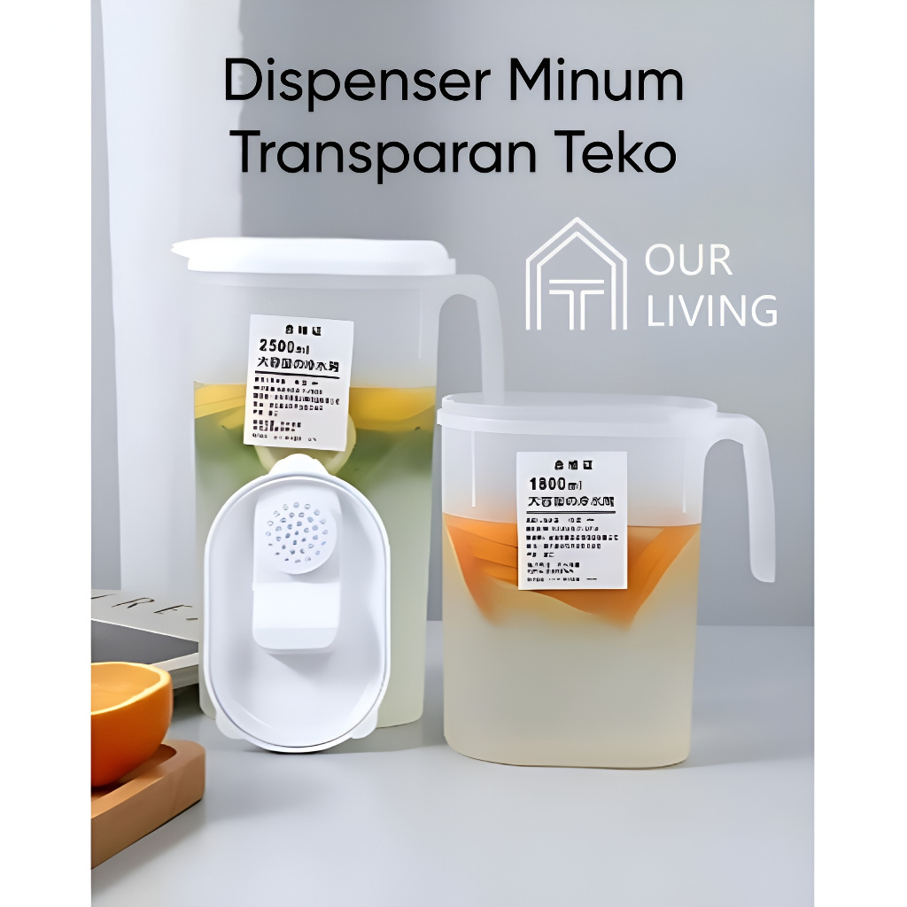 Jual [OL] Dispenser Minum Transparan Teko Es Jeruk Tahan Panas / Water ...