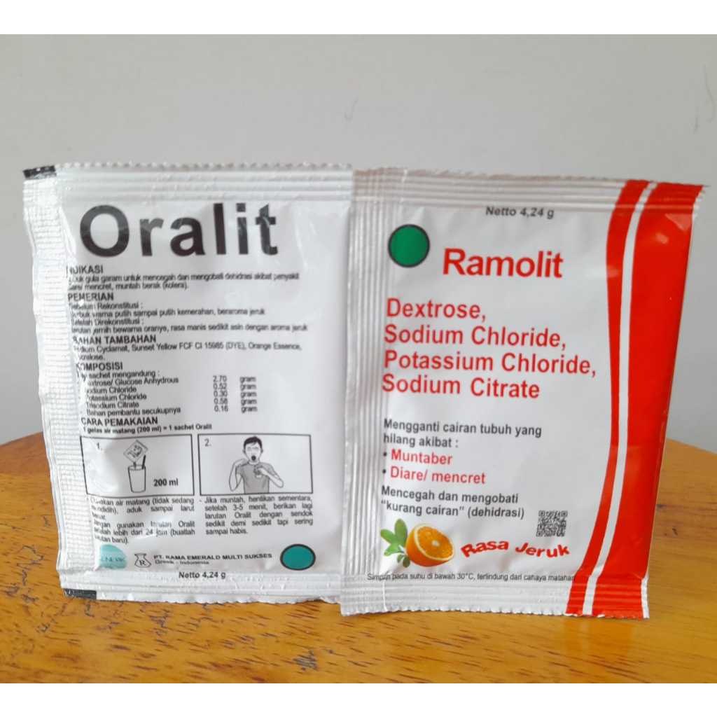Jual ORALIT DAN RAMOLIT RASA JERUK 1 SACHET | Shopee Indonesia