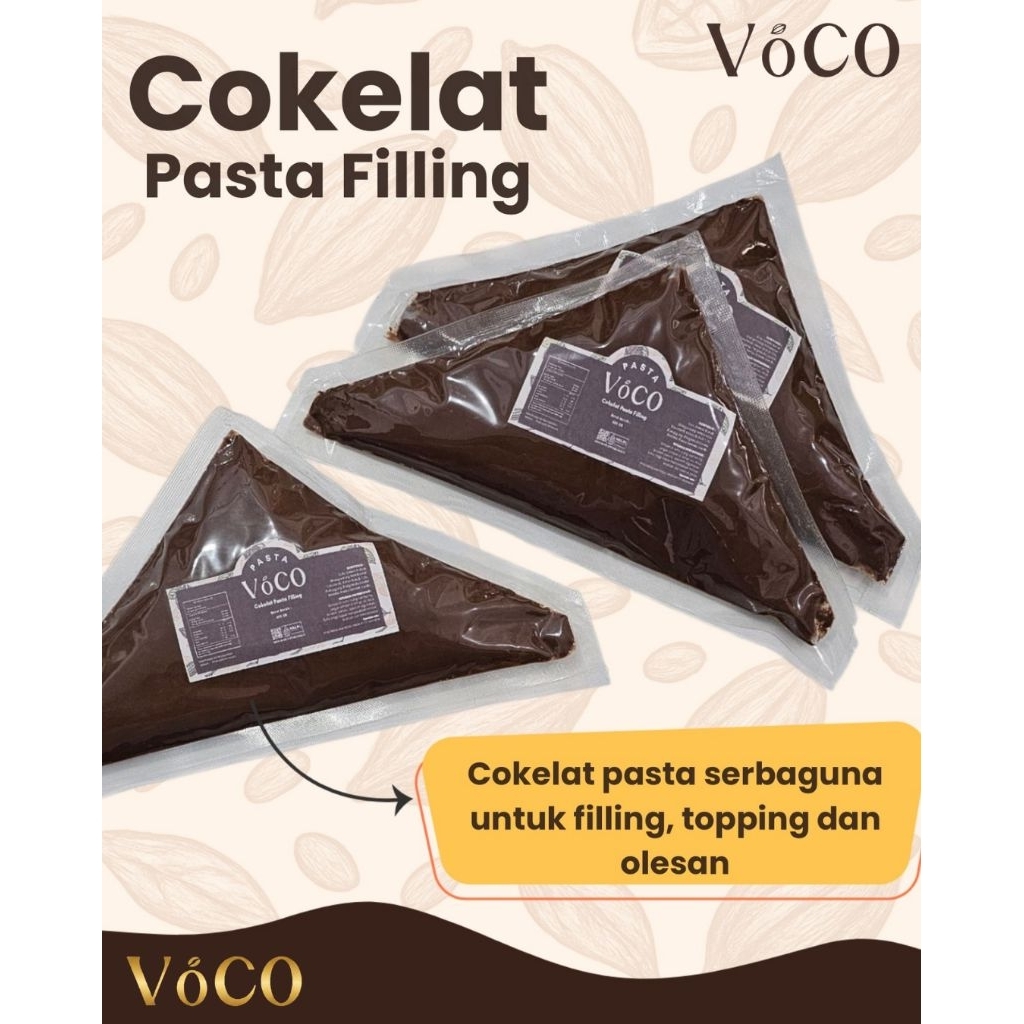 Jual Pasta Coklat Voco dan Boncoco 1 kg Cokelat Isian Roti Selai Spread ...