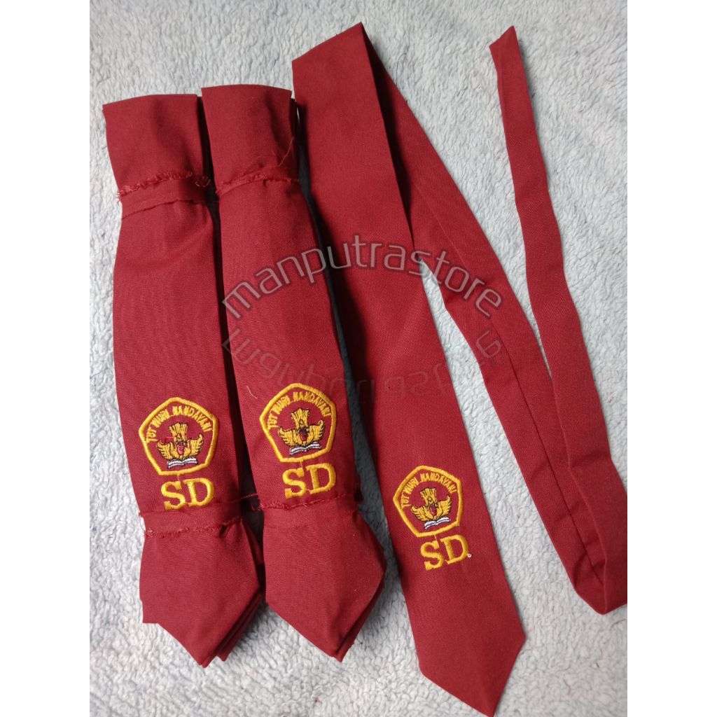 Jual dasi sekolah SD bordir panjang 110cm per 1pcs | Shopee Indonesia