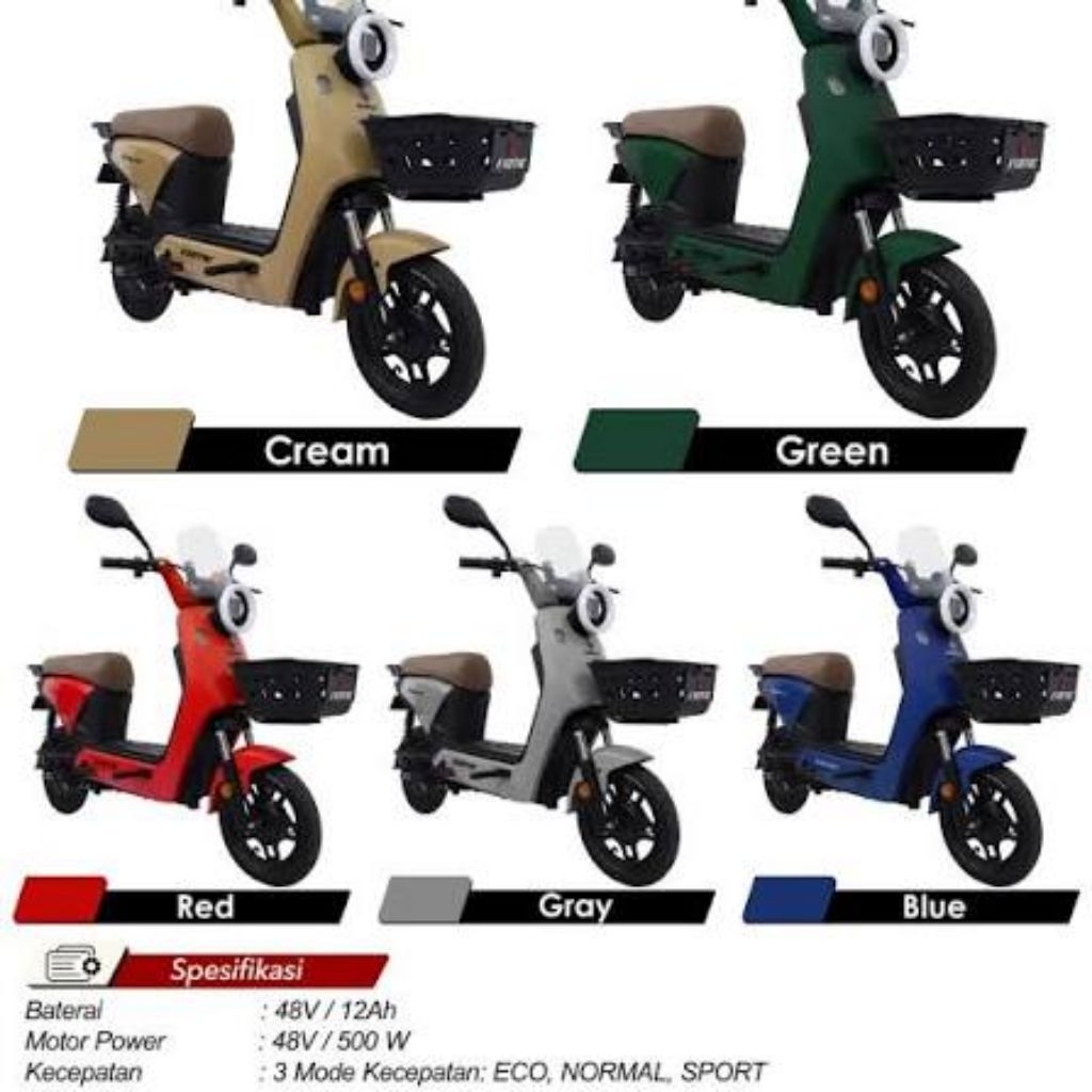 Jual Promo Termurah SEPEDA LISTRIK NEW EXOTIC X610 PRO GARANSI RESMI ...